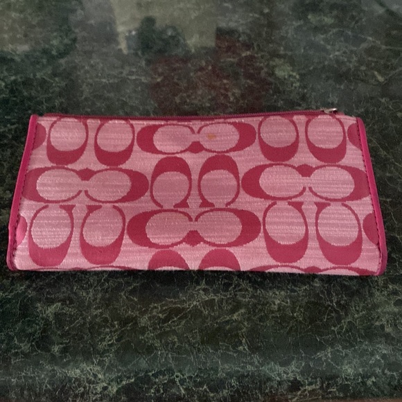 Coach | Bags | Coach Hot Pink Wallet | Poshmark